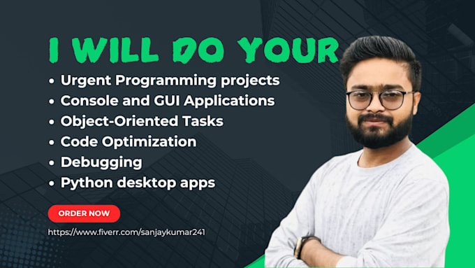 Do your urgent python programming tasks, machine learning, and custom ...
