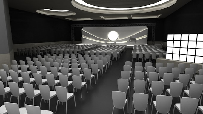 Create 3d design for your stage and event centre by Sam_enty | Fiverr