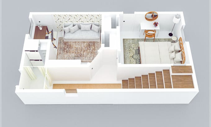 Do 2d and 3d floor plan, autocad , sketchup, cad drawing, drafting, 3d rendering by Arch_zeezah ...