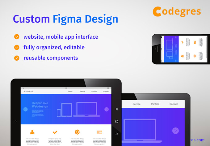 Create custom figma design by Codegres | Fiverr