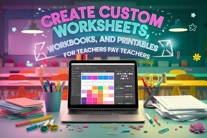 Create teachers pay teachers classroom worksheets by Rjdigitaldesign | Fiverr