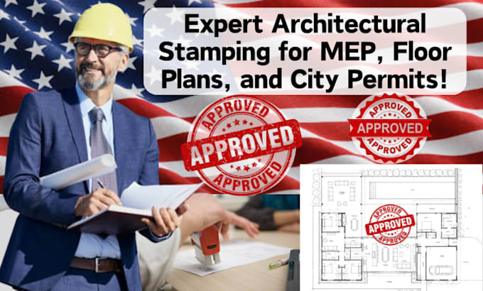 Review stamp architectural and construction drawing mep 2d floor plan site plan