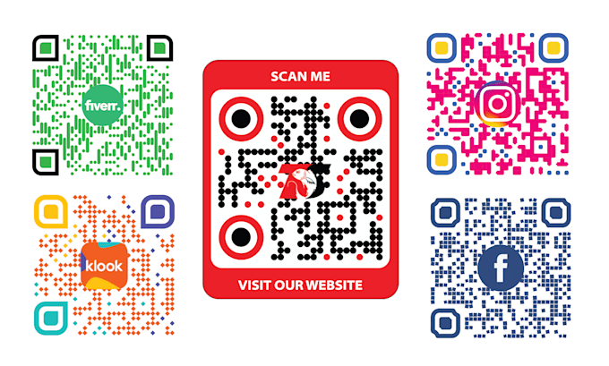 Design professional qr codes with your logo by Harrissiaputra | Fiverr