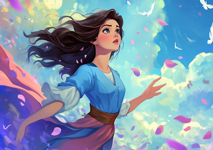 Do a wonderful disney style cartoon character by Elbietniak201 | Fiverr