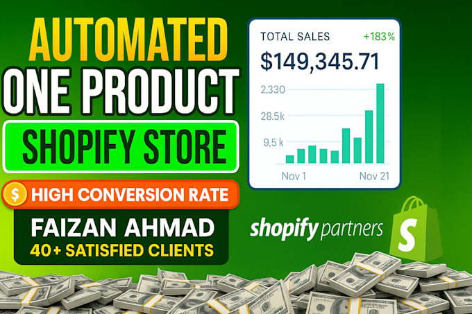 Build a one product shopify dropshipping store for passive income by ...