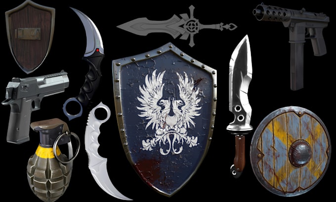 3d mask weapon 3d sword 3d armor knife gun props and cosplay for 3d ...