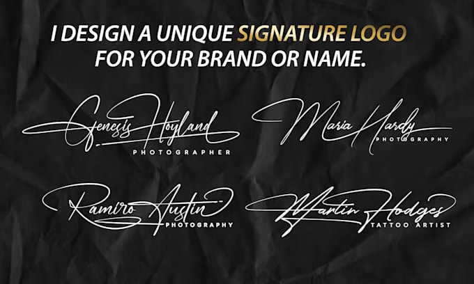 Design a personalized signature logo by Artsignaturlogo | Fiverr