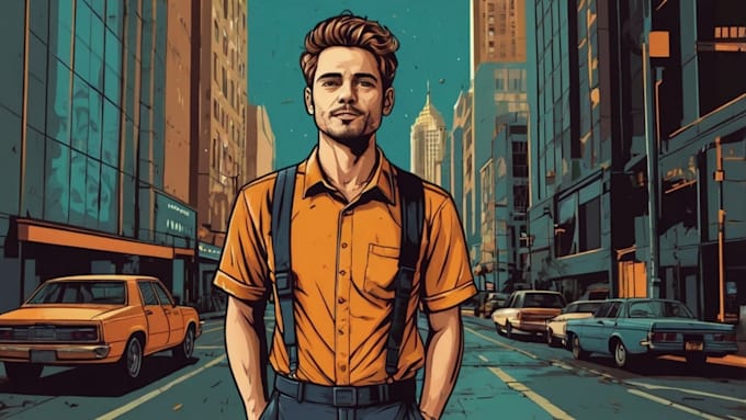 Create a unique custom vector illustration in line art style by ...