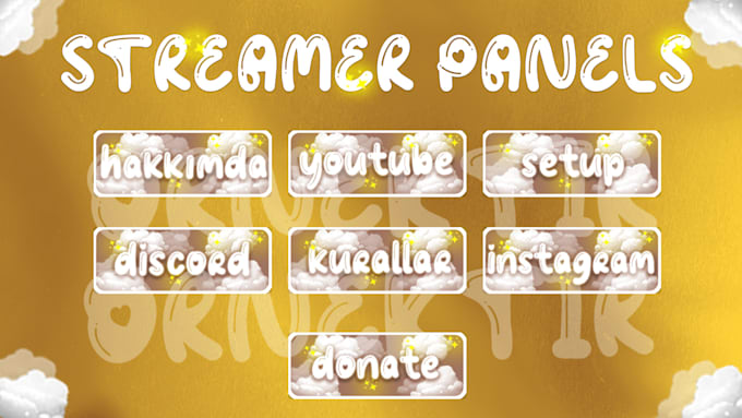 Design a custom streamer panel by Cangundogduu | Fiverr