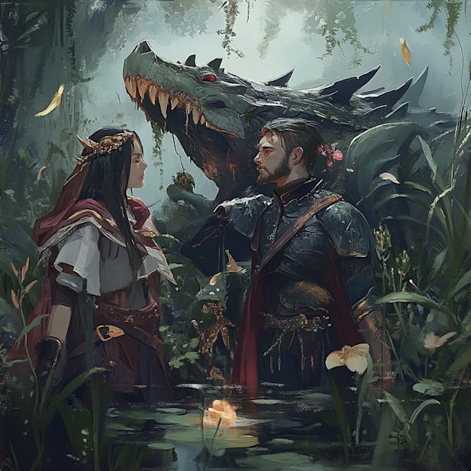 Do fantasy dnd character art, illustration, concept art by Yentonioial ...