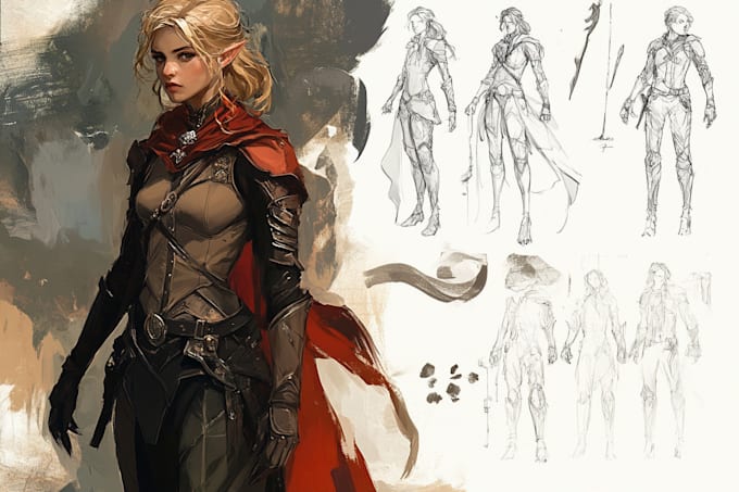 Draw your dnd character art by Delannhoun | Fiverr