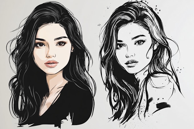Convert your sketch to digital vector art by Ushoward | Fiverr