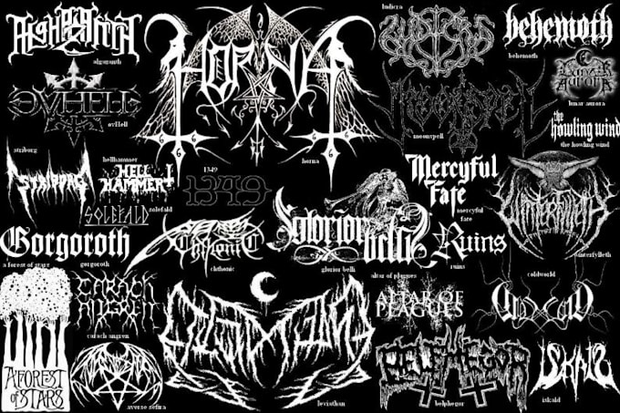 Do typography for logo, mechandise, band and more by Raven_brady | Fiverr