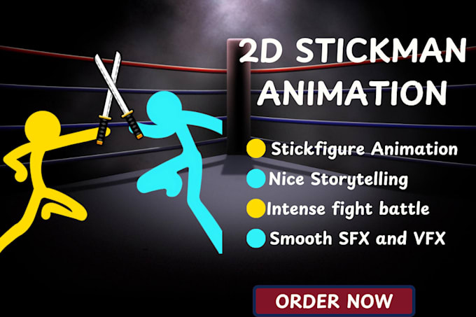 Animate 2d stick figure 2d stick figure animation 2d fighting stickman ...