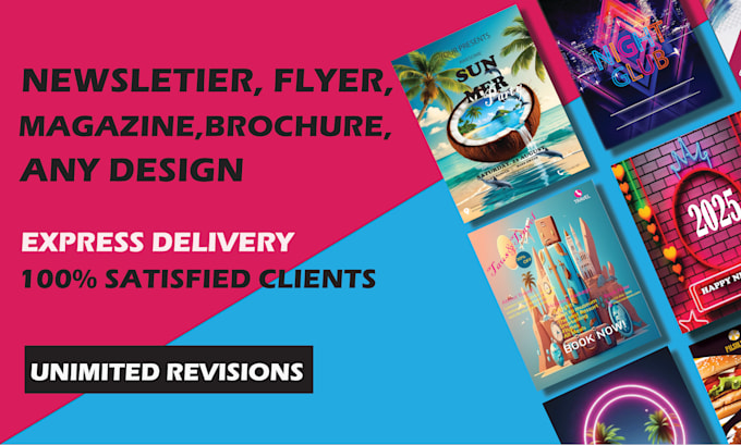 Design stunning promotional materials creative flyers, professional ...
