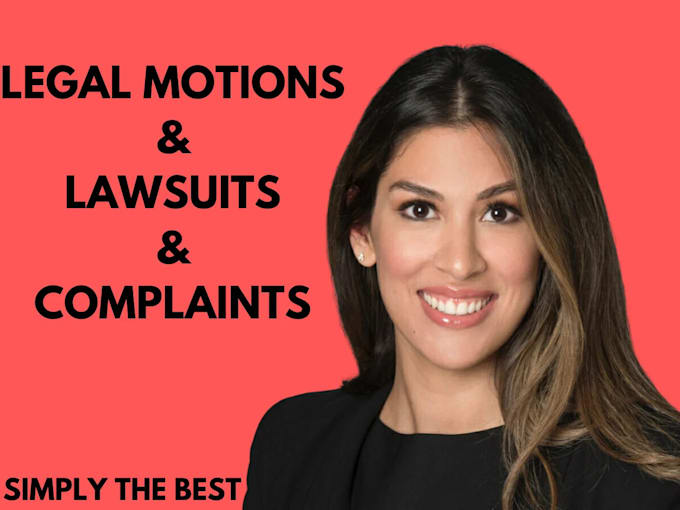 Draft motion to dismiss, pleadings, lawsuit, complaints, summary ...