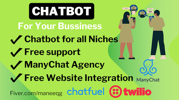 Create chatbot for social media platforms using manychat by Maneeqg ...