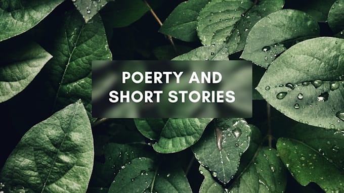 Write heartfelt and relatable poems and stories by Laasya_nujella | Fiverr