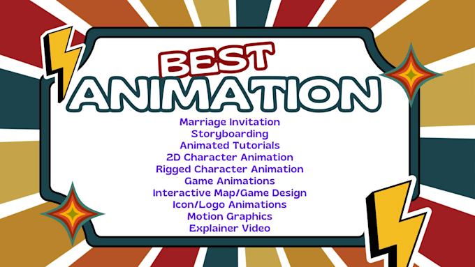 Animation for 2d characters, explainer videos, logo intro, social media ...
