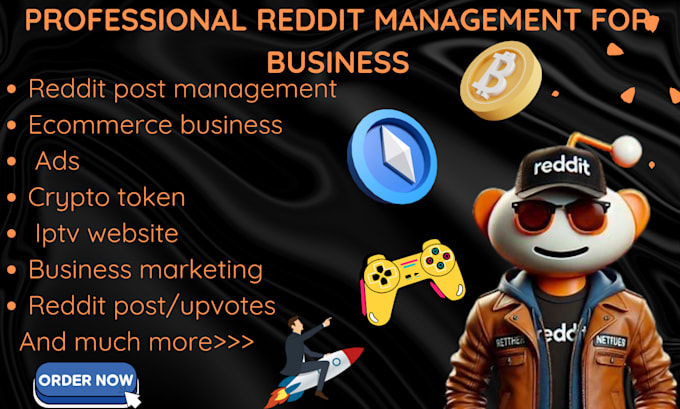 Do reddit post management for ecommerce business crypto token and iptv ...