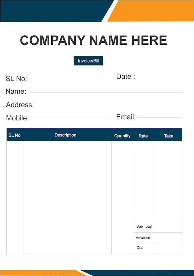 Design all kinds of bill book and banner for your business by ...
