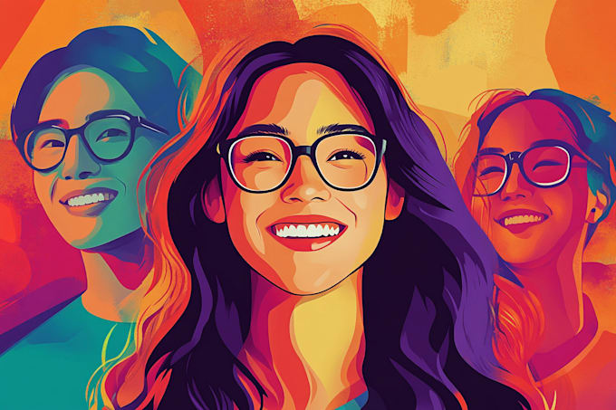 Draw vector cartoon portrait illustration from your photo by Jerquilton ...
