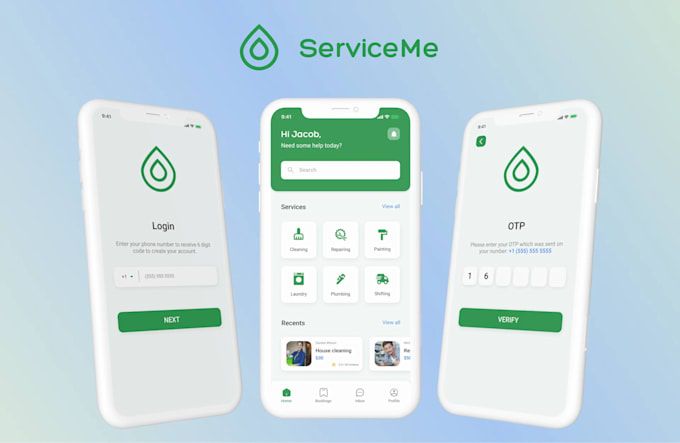 Be your flutter app front end developer using mobile app ,first 3 ...