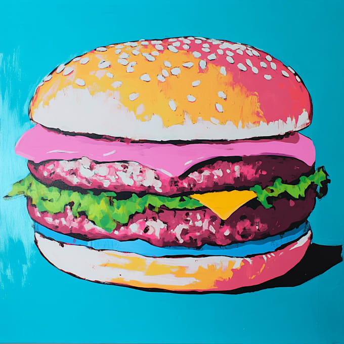 Make food pop art of your food by Amisoch | Fiverr