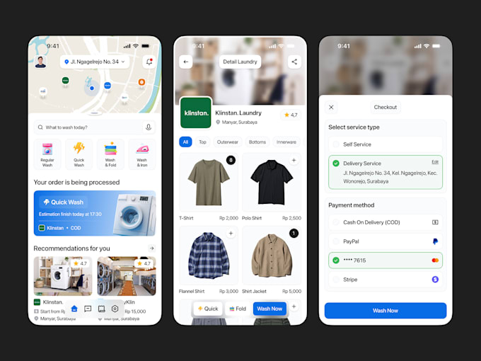 Develop laundry app, iot app, saas app, bible app, muslim app, church app, quran by Venusmial ...
