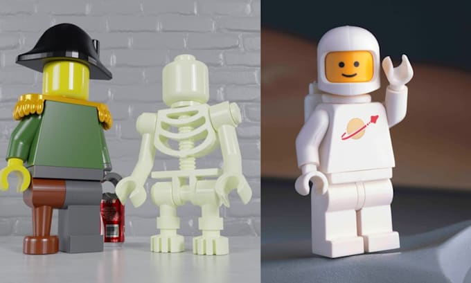 Create custom 3d lego model design lego animation minifigure 3d ...