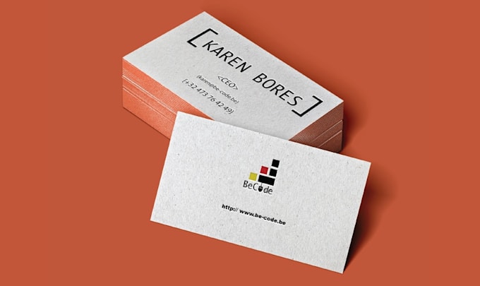 Create a custom minimalist and unique business card logo design by ...