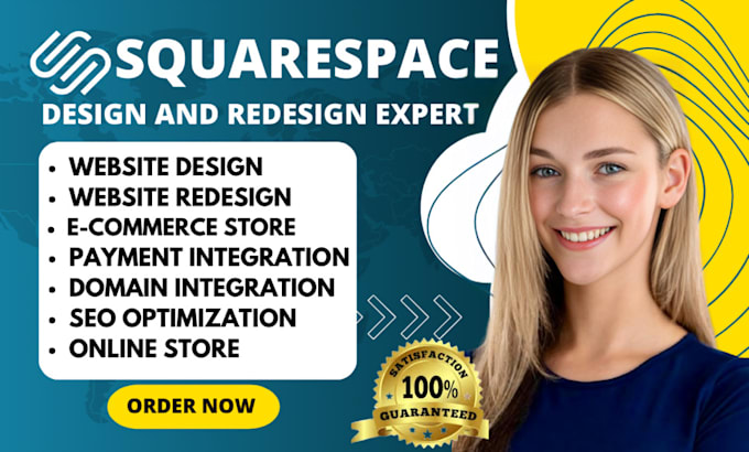 Squarespace website redesign squarespace website design square online store by Diana_grey1 | Fiverr
