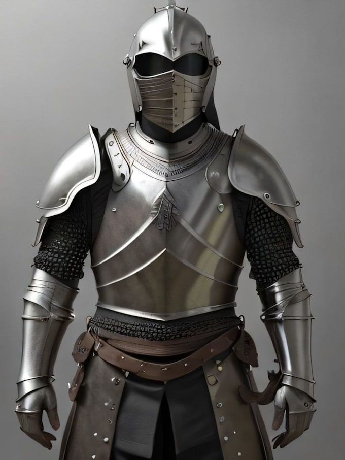 Design full knight wearable armor 3d cosplay model pepakura costume ...