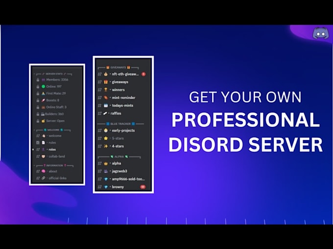 Create custom discord servers by Jun_khan | Fiverr