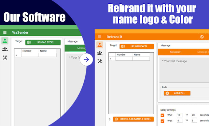 Rebrand wasender software with your name and logo and color by ...