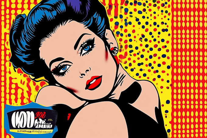 Draw a retro pop art roy lichtenstein style by Nikelierry | Fiverr