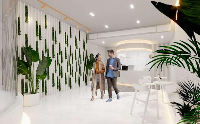 Design a cozy small coffee shop design with 3d visualization by ...