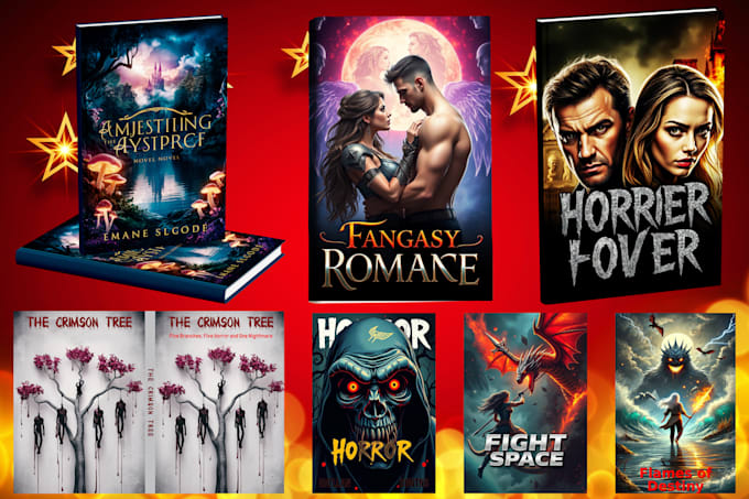 Make unique horror, fantasy, sci fi novel, ebook cover and book cover ...