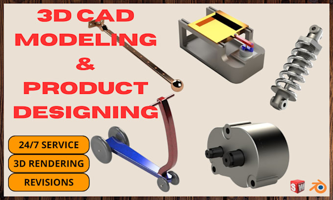 Create high quality 3d cad models and renders using solidworks by ...