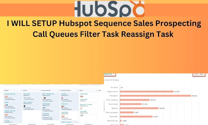 Setup hubspot sequence sales prospecting call queues filter task reassign task by Hanny_anif ...