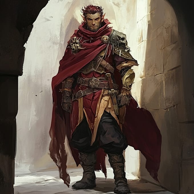 Design a concept art for your dnd character by Ladealton | Fiverr