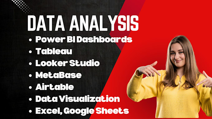 Create dynamic dashboards in power bi looker tableau metabase by Laibanwer | Fiverr