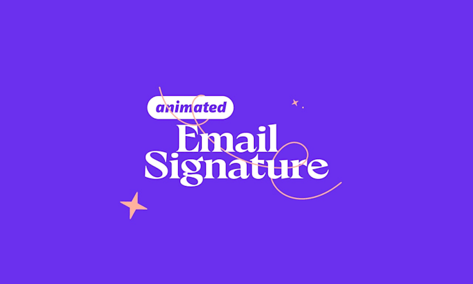 Create an animated email signature by Nazmul_hq | Fiverr