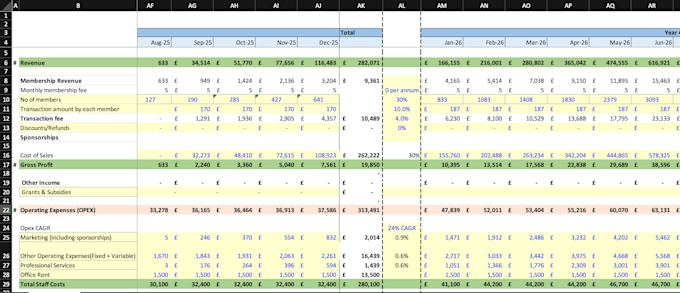 Create a comprehensive financial model for your startup by Harshul_b ...