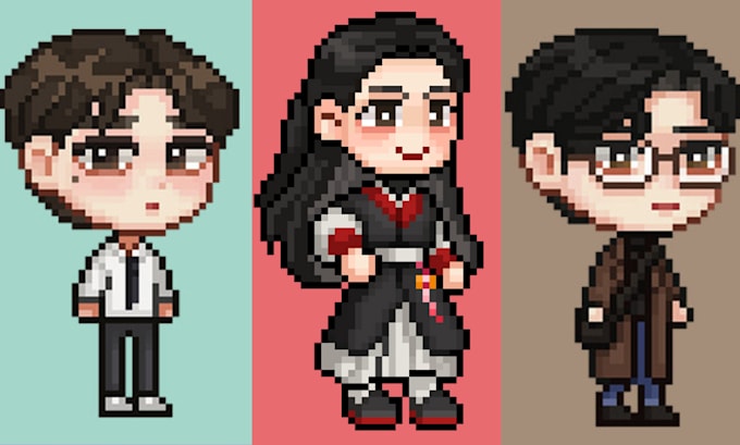 Create pixel art animation,8 bit,sprite sheet, pixel art character for ...