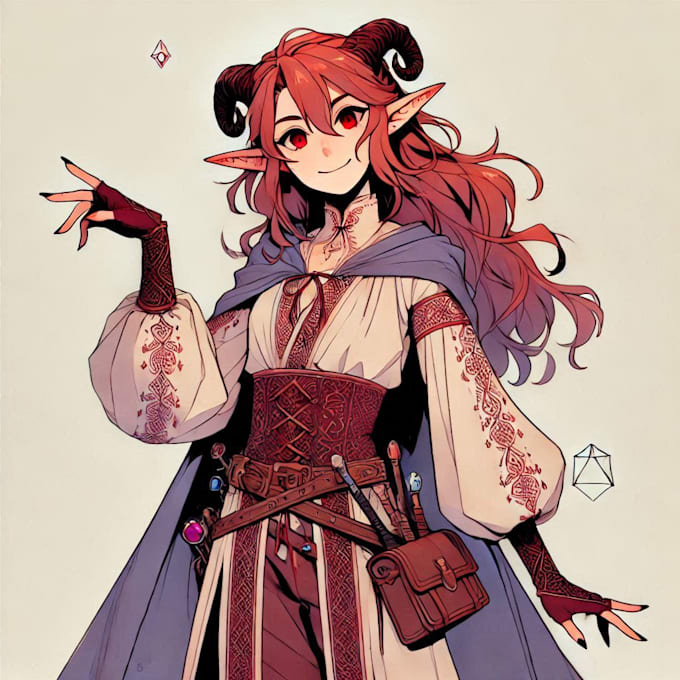 Create a awesome fantasy dnd character art illustration by Robertgimann ...