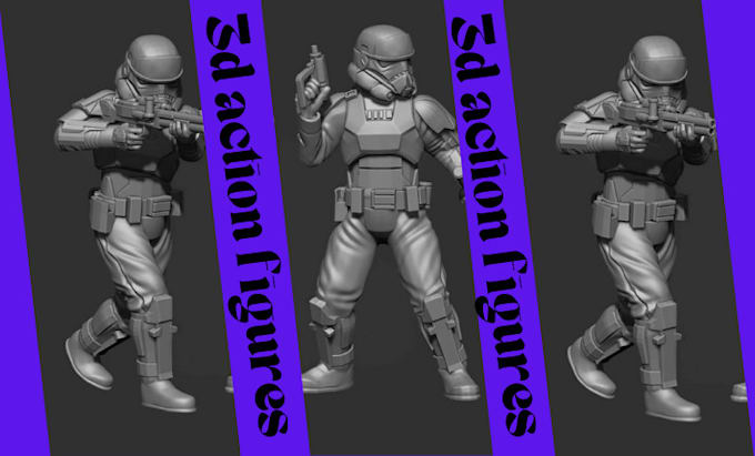 Sculpt 3d model, action figures, toys, statue and 3d character for ...