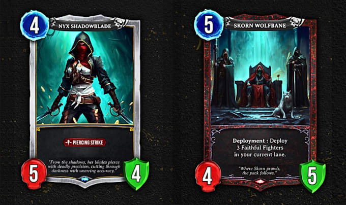 Draw card game art card game design board game card game illustration ...