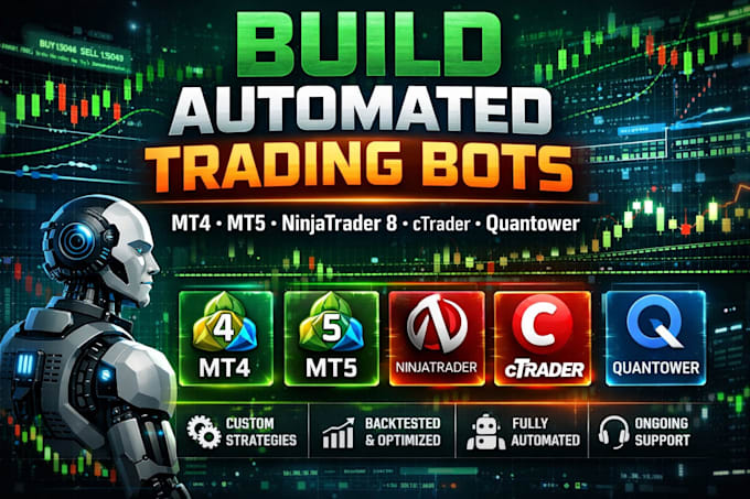 Crear bots de trading automatizados para mt4 mt5 ninjatrader 8 ctrader ...