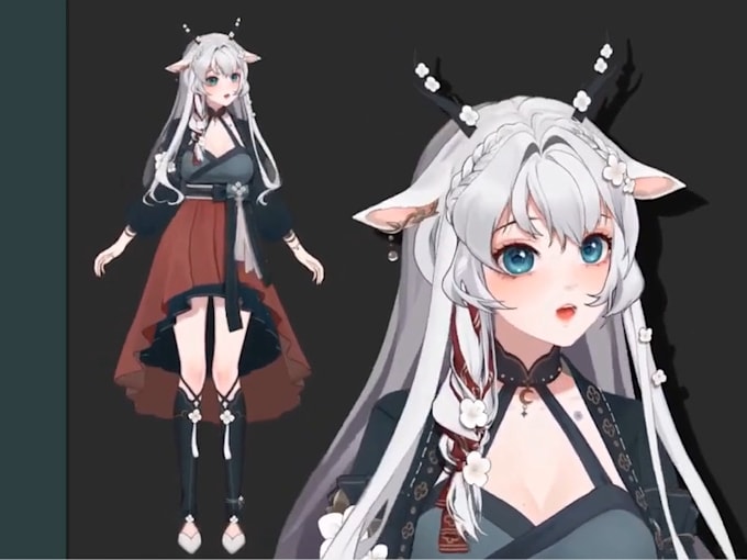 Draw and rig vtuber model, live2d rigging, 2d vtuber avatar, 2d model ...